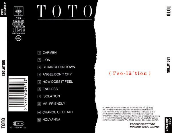TOTO - Isolation (CD) Отлична цена | Ozone.bg