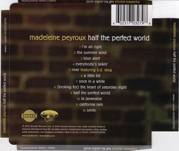 Madeleine Peyroux - Half The Perfect World (CD) Отлична цена | Ozone.bg