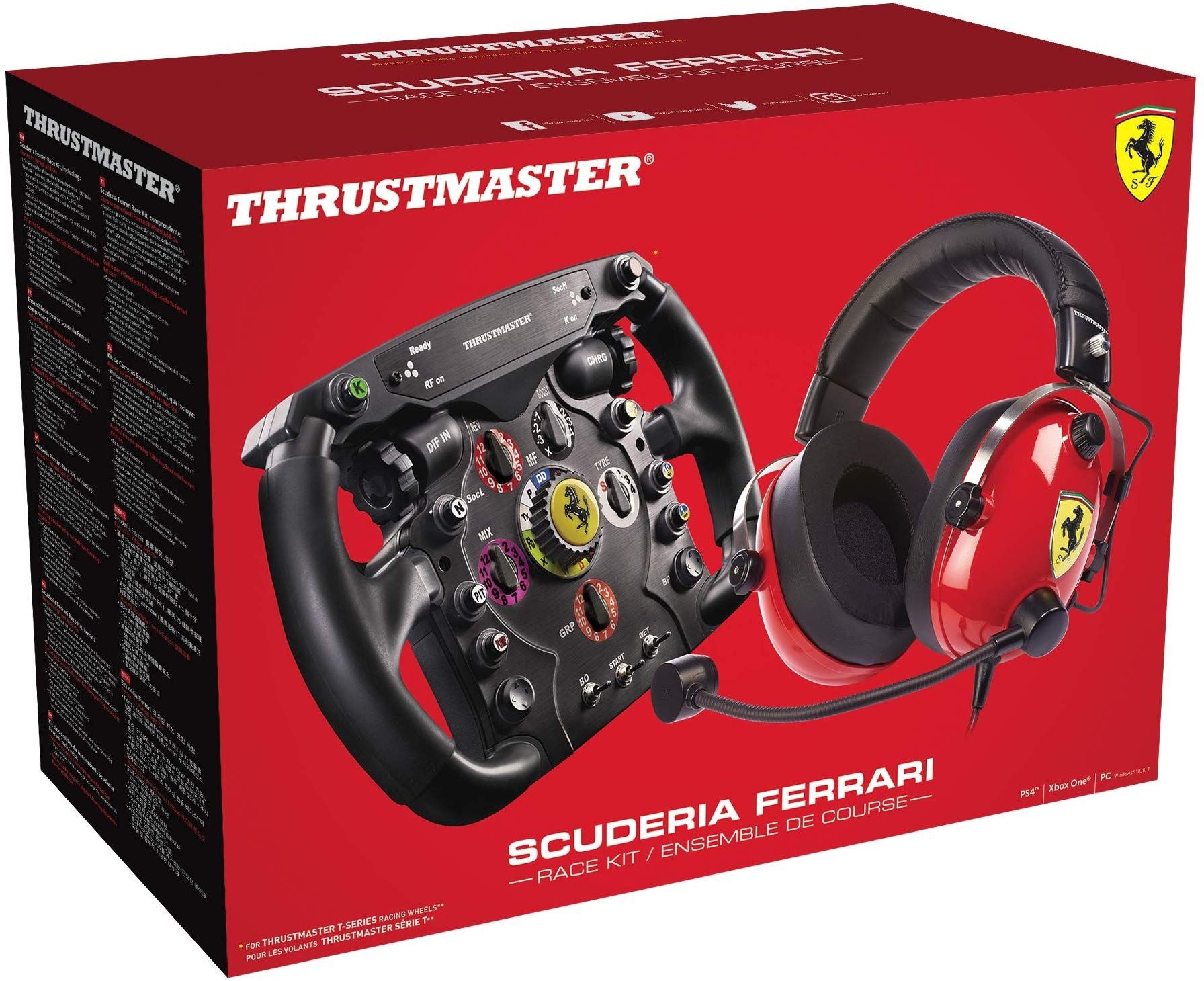 Гейминг комплект волан и слушалки Thrustmaster - Scuderia Ferrari F1 | Ozone.bg