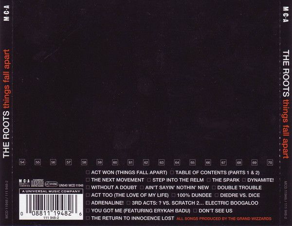 The Roots - Things Fall Apart (CD) Отлична цена | Ozone.bg