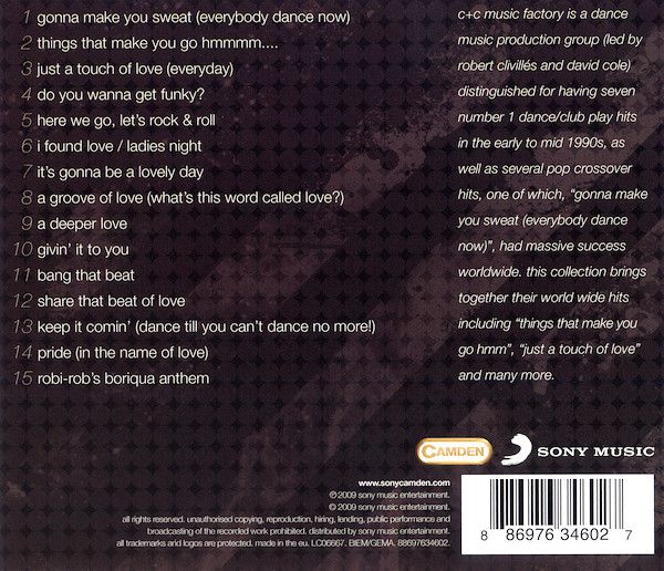 C & C Music Factory - Bang That Beat - The Best Of C & C Music Factory ...