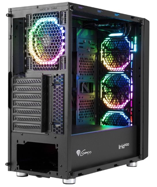 Кутия Genesis Case Irid 400 Rgb, черна | Ozone.bg