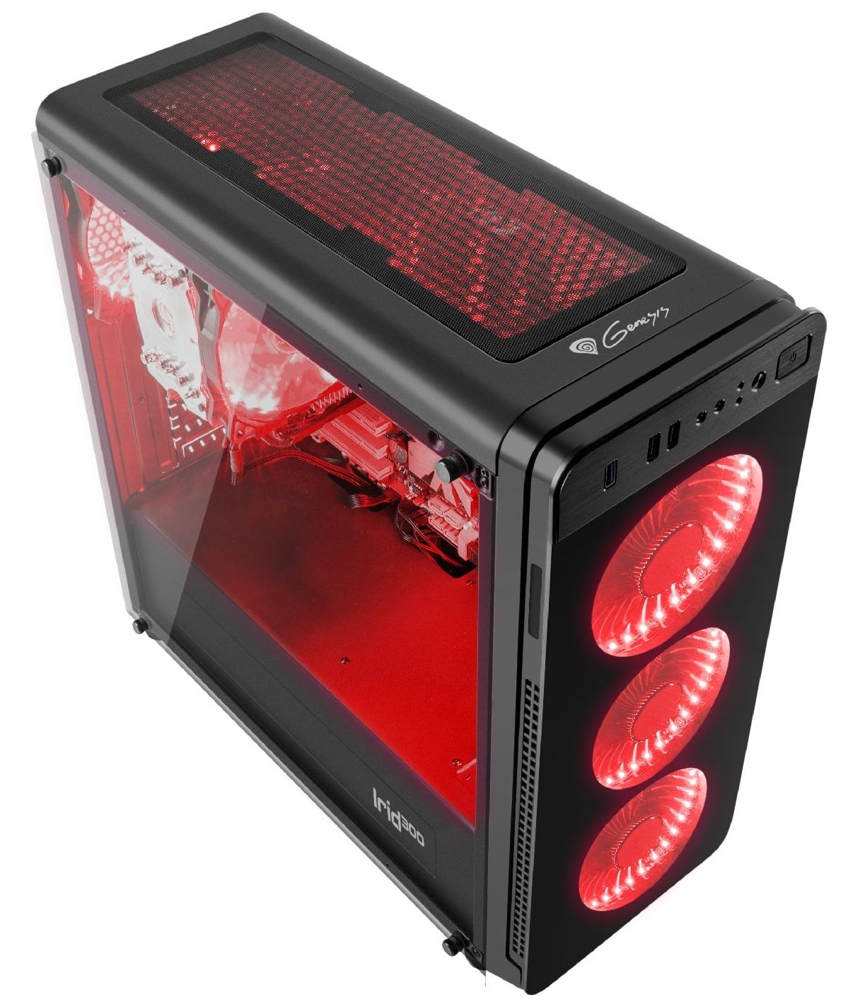 Кутия Genesis ATX - IRID 300 RED | Ozone.bg