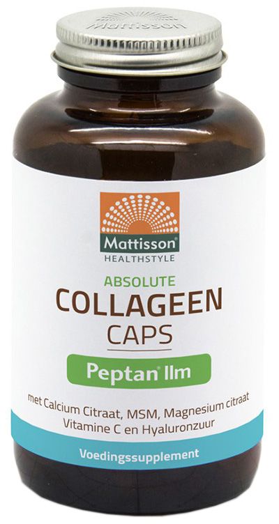 Absolute Collageen Peptan Type II, 180 капсули, Mattisson Healthstyle ...