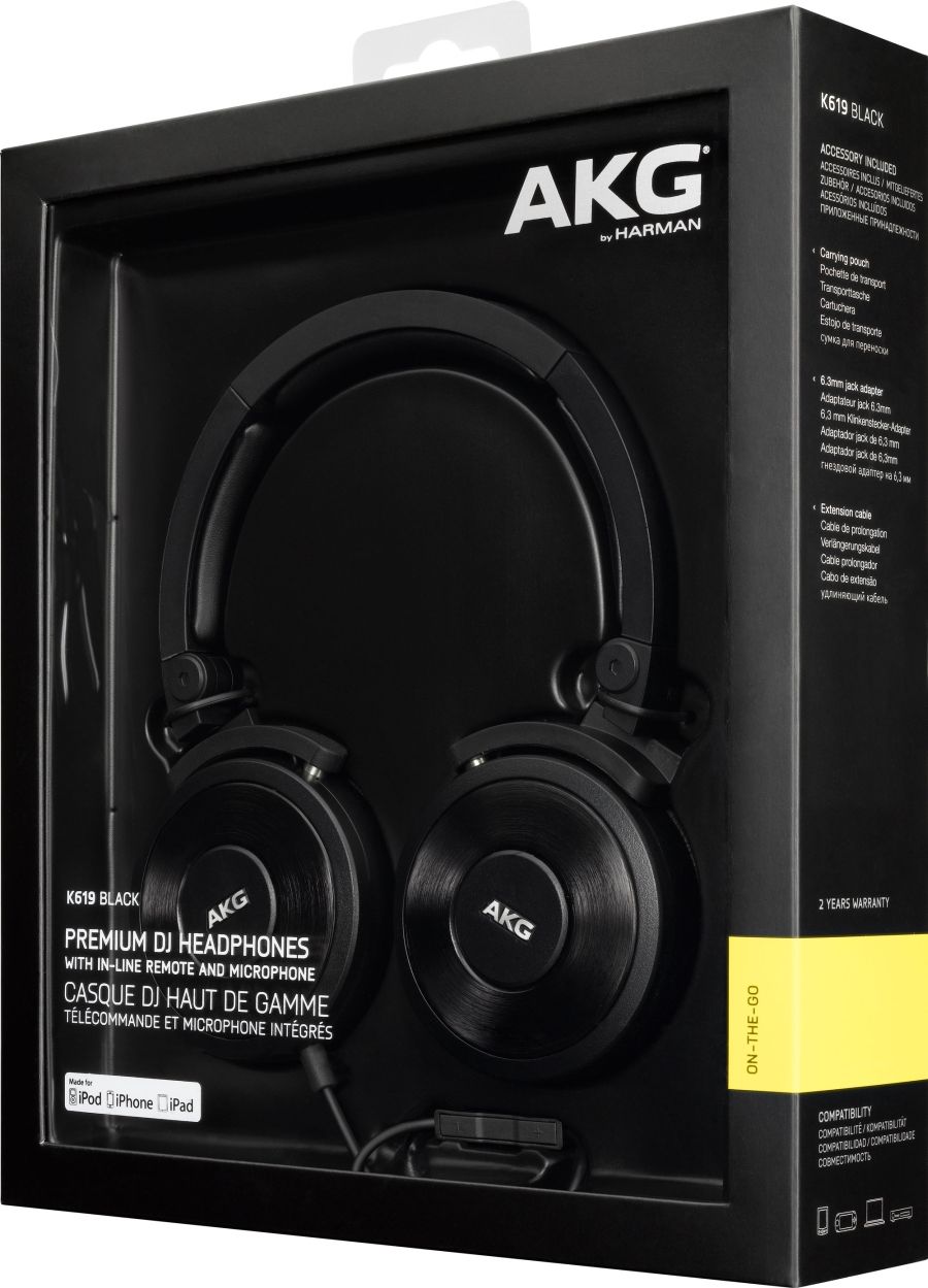 Слушалки AKG K619 - черни | Ozone.bg