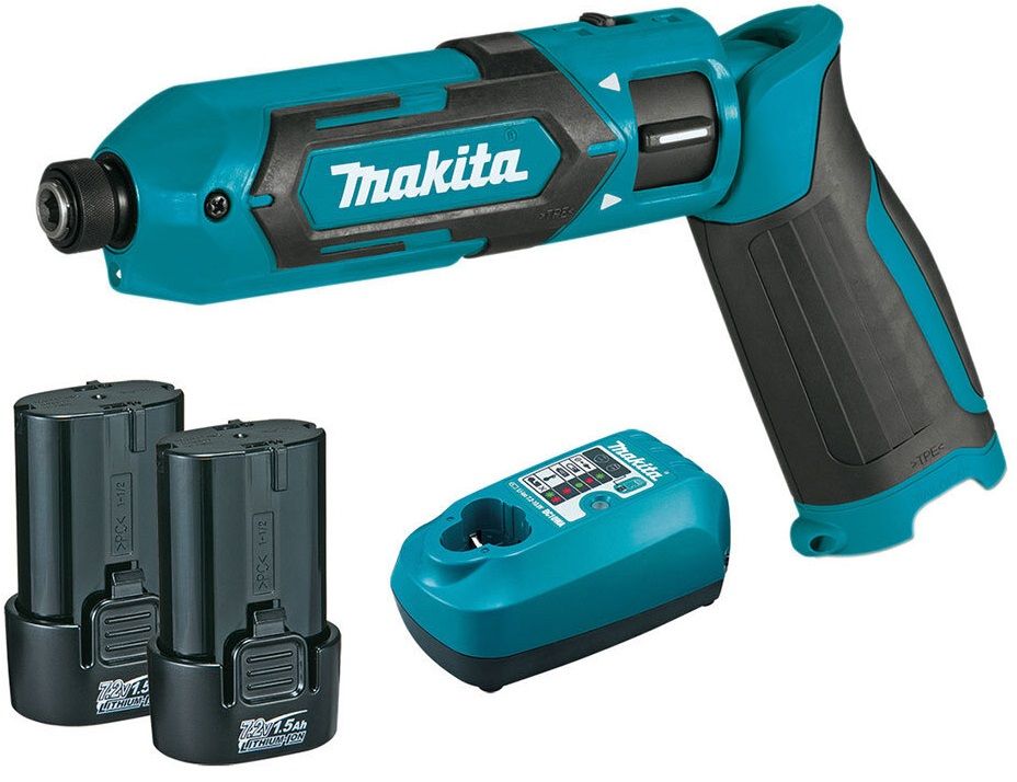 Акумулаторен винтоверт Makita - DF012DSE, 7.2V, 1.5 Ah, 2xBL0715 | Ozone.bg
