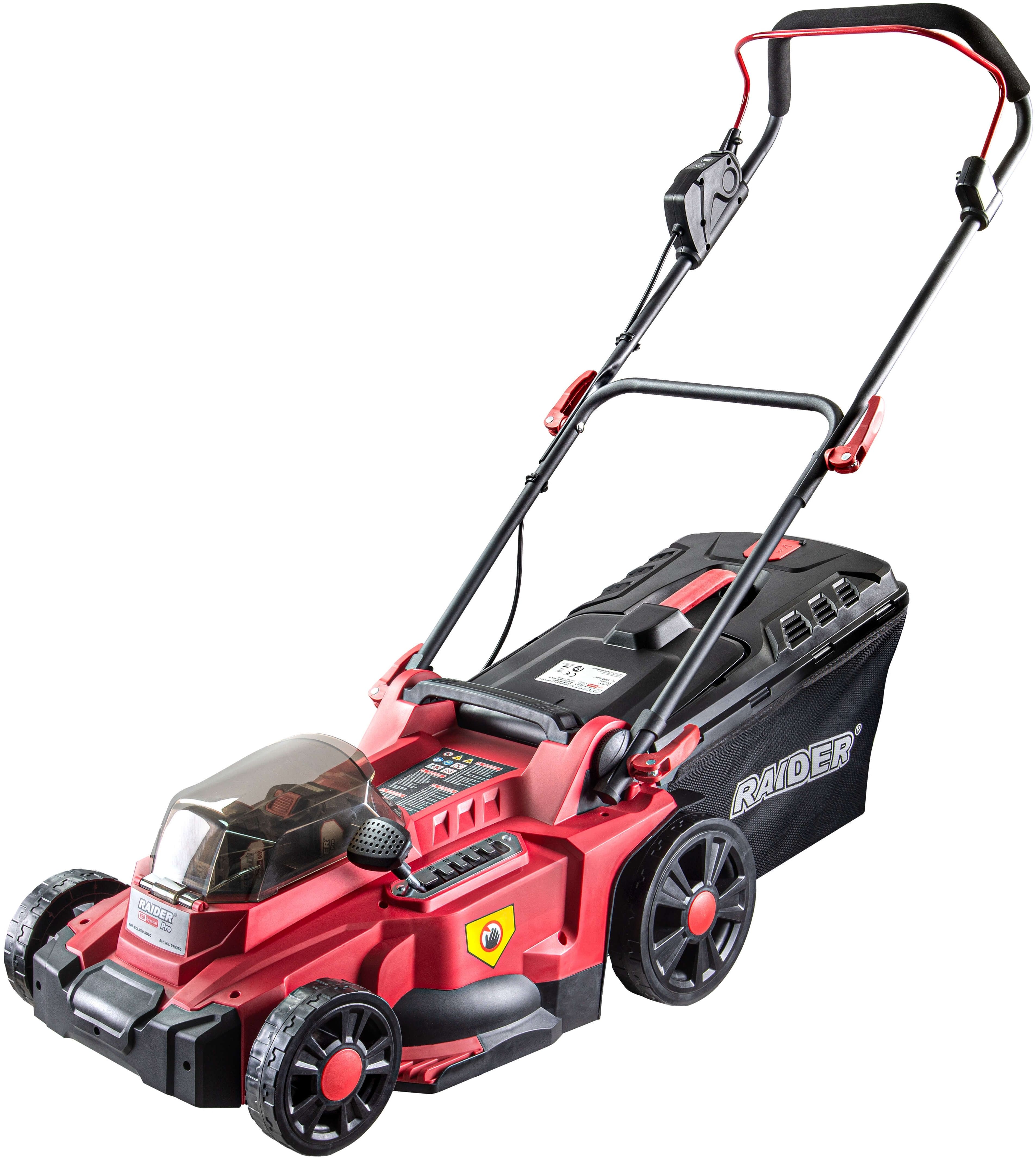 Акумулаторна безчеткова косачка Raider - R20, RDP-BCLM20, 40V, 35 l, 300 m2, 37 cm, Solo | Ozone.bg