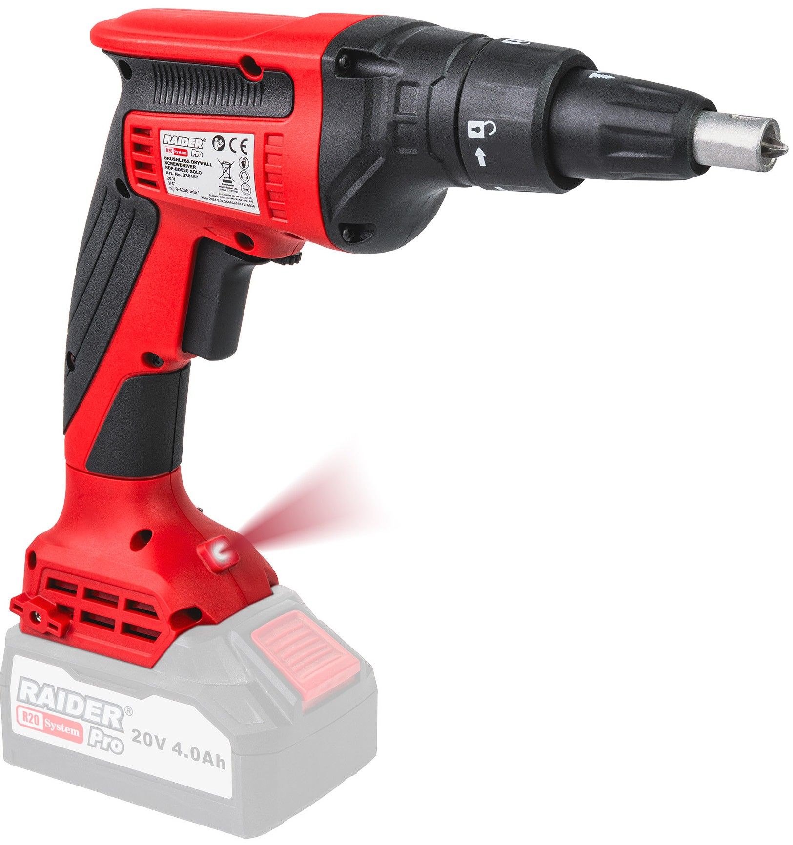 Акумулаторен винтоверт за гипсокартон Raider - R20, RDP-BDS20, 1/4'', Solo | Ozone.bg