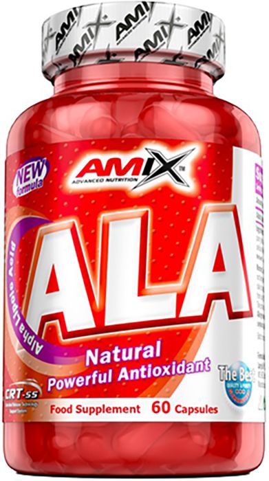 ALA Alpha Lipoic Acid, 200 mg, 60 капсули, Amix | Ozone.bg