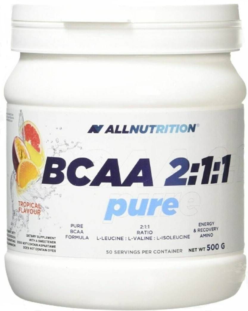 BCAA 2:1:1 Pure, Tropical, 500 g, AllNutrition | Ozone.bg