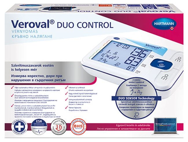 Veroval Duo control Апарат за кръвно налягане, маншон размер М ...
