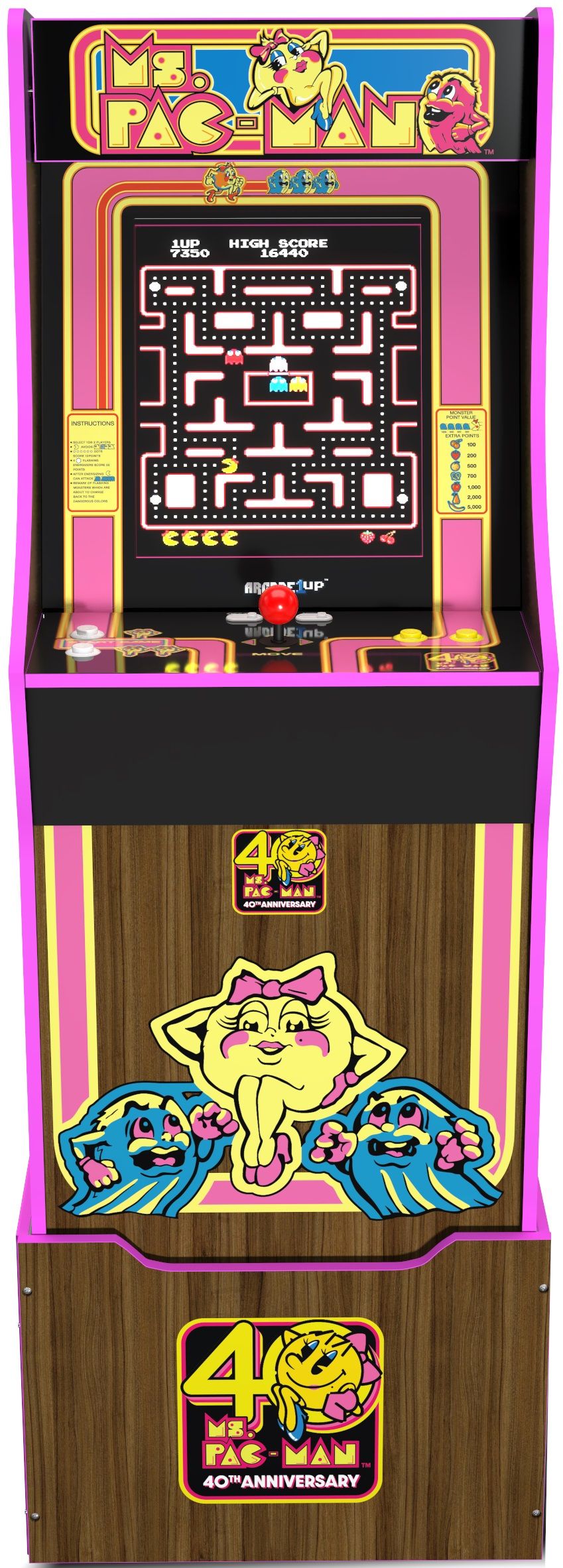 Аркадна машина Arcade1Up - Ms. Pac-Man 40th Anniversary | Ozone.bg