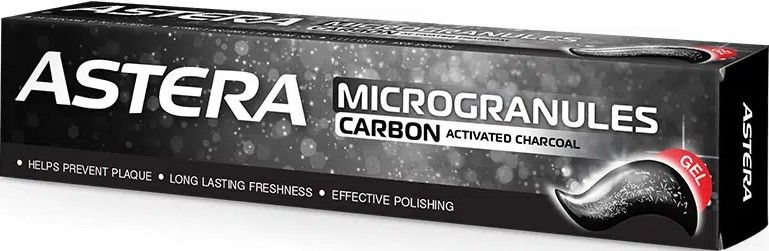 Astera Паста за зъби Microgranules Carbon, 75 ml | Ozone.bg