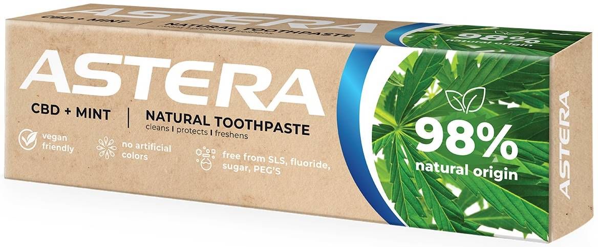 Astera Natural Паста за зъби CBD + Mint, 75 ml | Ozone.bg