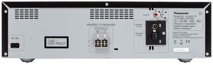 Аудио система Panasonic - SC-AKX710E-K, 2.0, черна | Разопакован ...