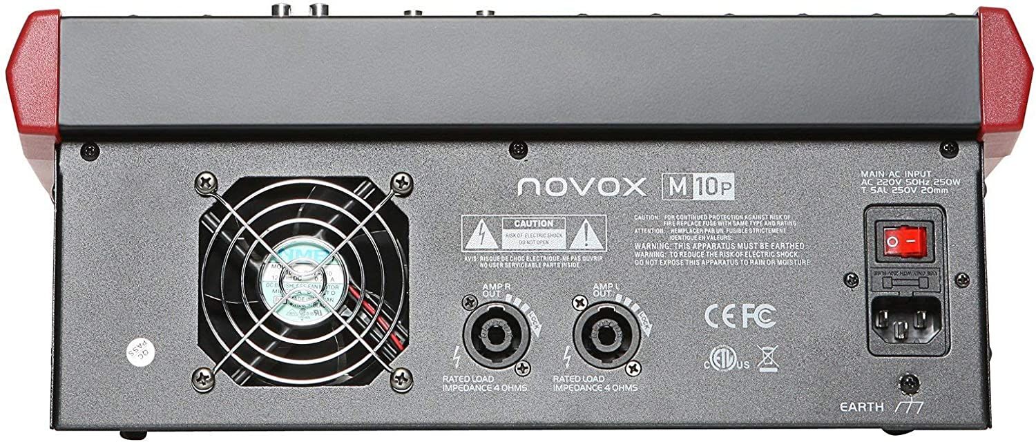 Аудио миксер Novox - M10P, черен/червен | Ozone.bg