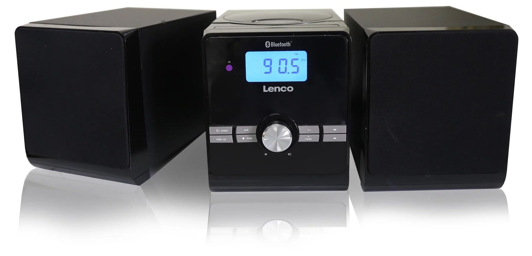Аудио система Lenco - MC-030BK, 2.0, черна | Ozone.bg