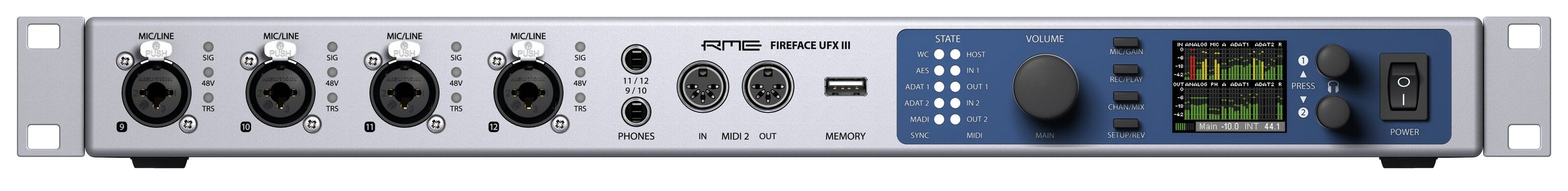 Аудио интерфейс RME - Fireface UFX III, син/сребрист | Ozone.bg