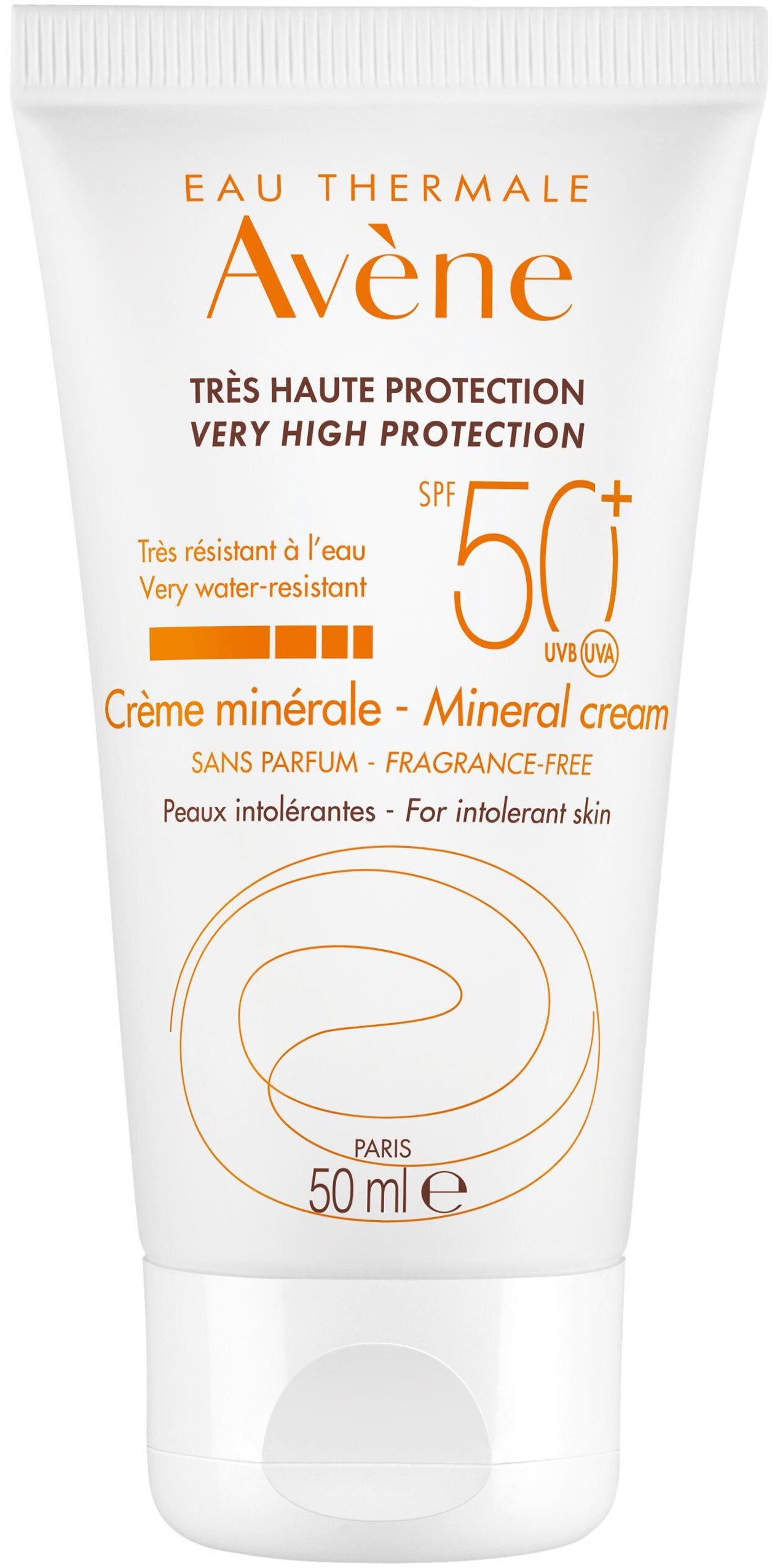 Avène Sun Минерален слънцезащитен крем за лице, SPF50+, 50 ml | Ozone.bg