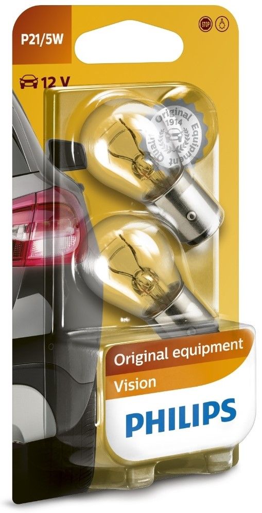 Автомобилни крушки Philips - 12V, P21/5W, BAY15d, 2 броя | Ozone.bg