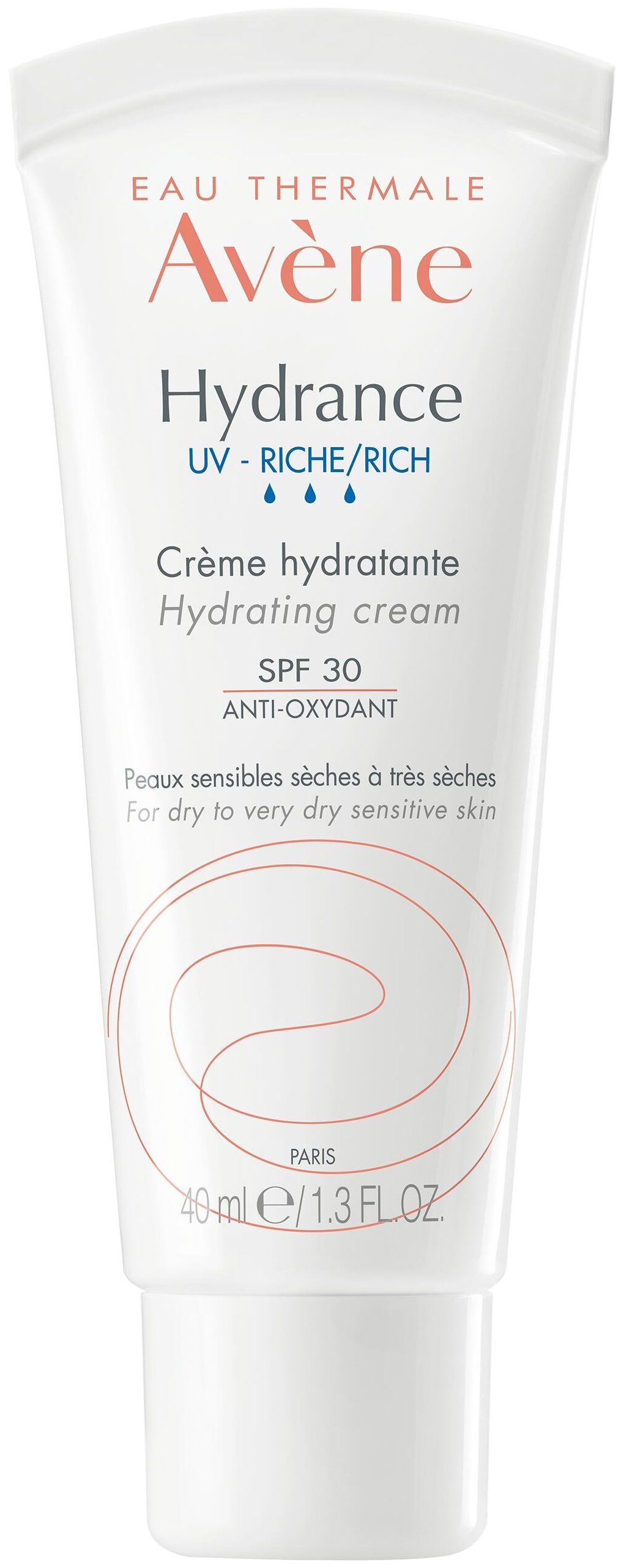 Avène Hydrance Богат хидратиращ крем Riche UV, SPF 30, 40 ml | Ozone.bg