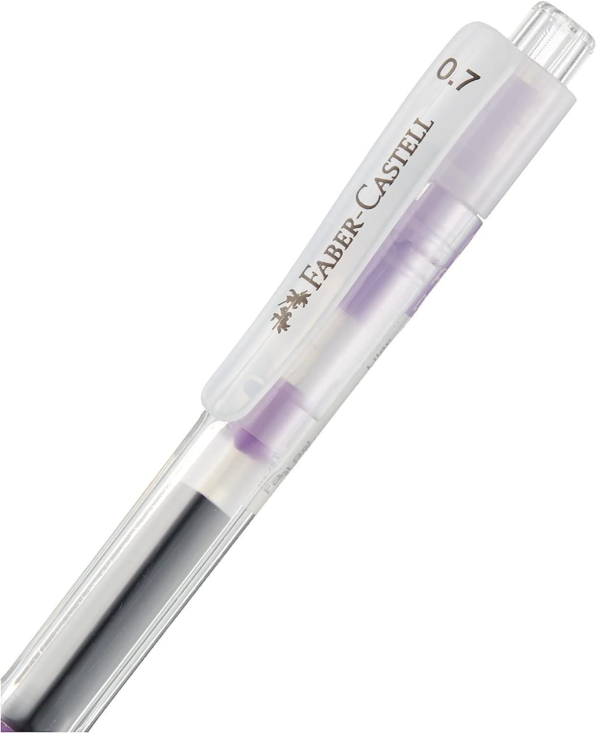 Автоматичен ролер Faber-Castell Fast Gel - 0.7 mm, лилав | Ozone.bg