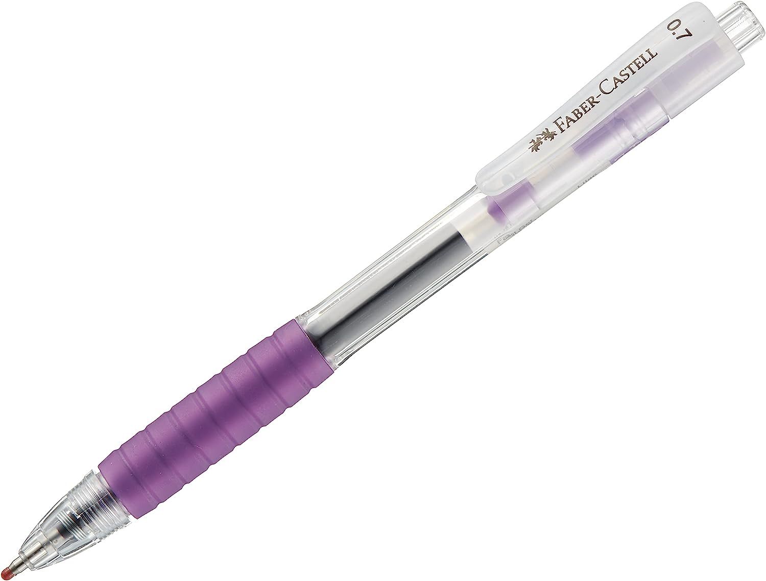 Автоматичен ролер Faber-Castell Fast Gel - 0.7 mm, лилав | Ozone.bg