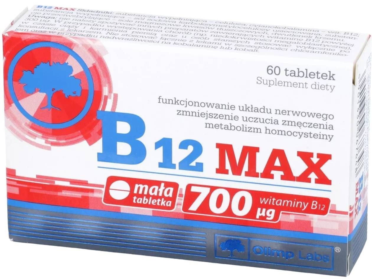 B12 Max, 700 mcg, 60 таблетки, Olimp | Ozone.bg