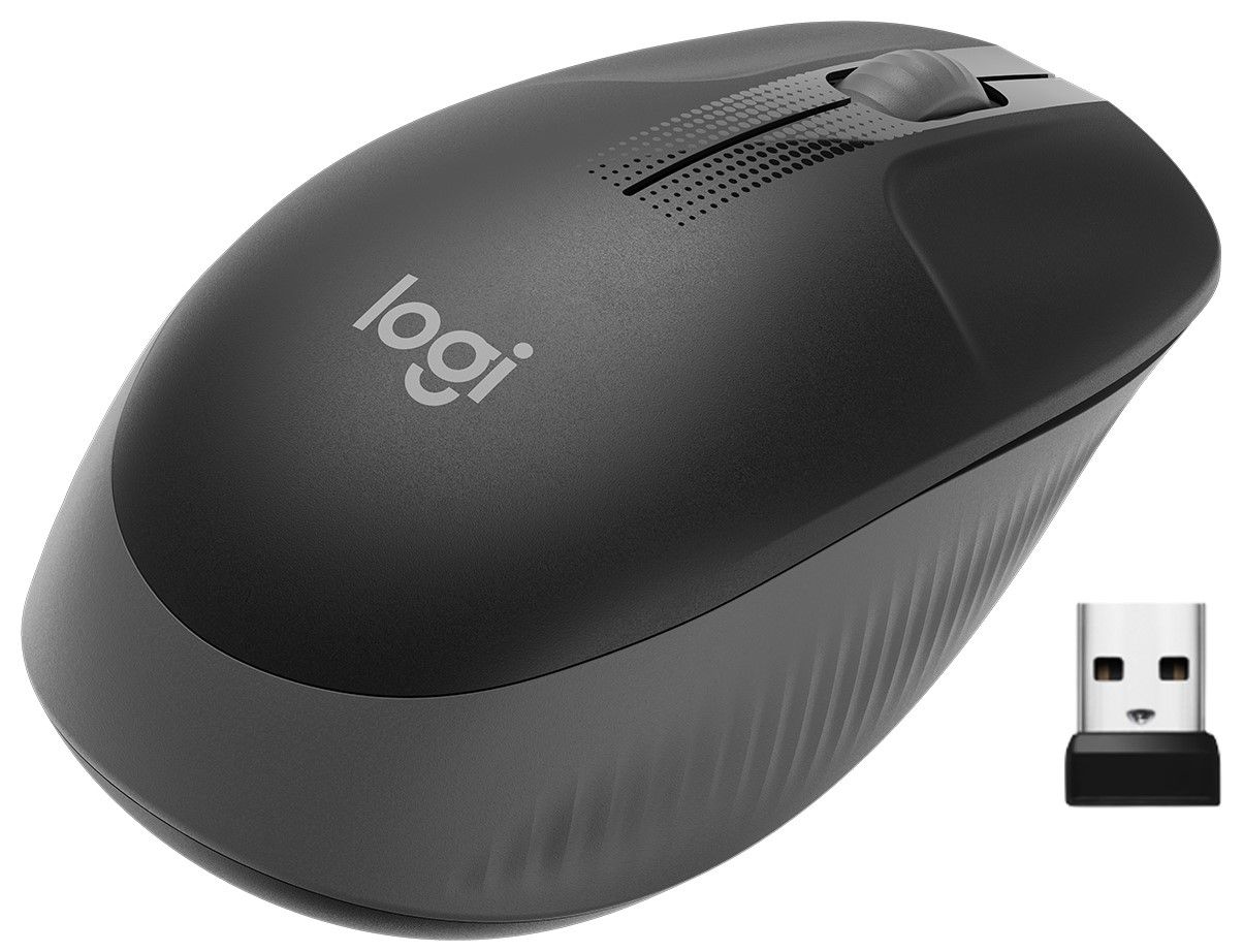 Мишка Logitech - M190, оптична, безжична, черна | Ozone.bg