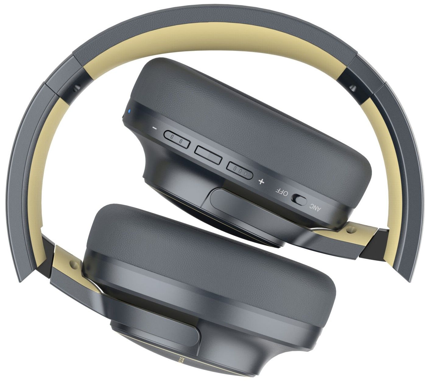 Безжични слушалки PowerLocus - MoonFly, ANC, сиви | Ozone.bg