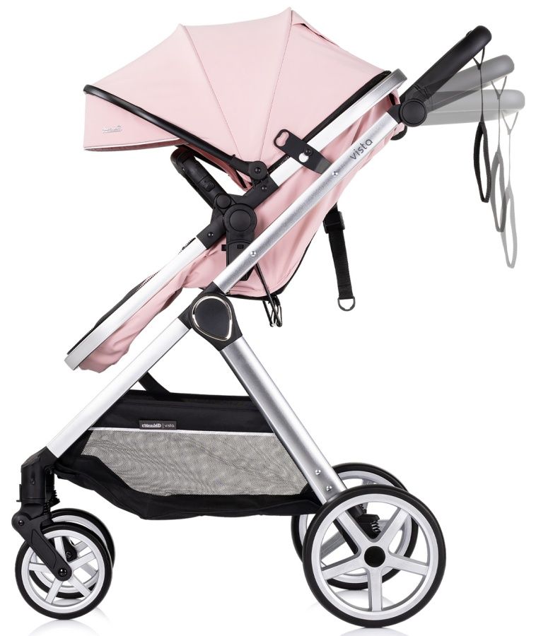 Бебешка количка Chipolino - Виста, розов маршмелоу | Добра цена | Ozone.bg