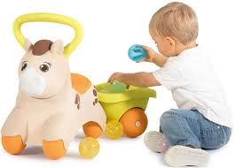 Пони за езда Smoby - С колелца и ремарке | Отлична цена | Ozone.bg