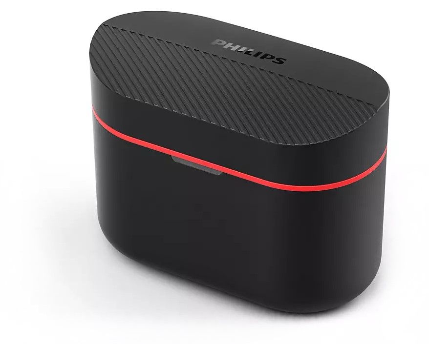 Безжични слушалки Philips - TAA5508BK/00, TWS, ANC, черни/червени ...