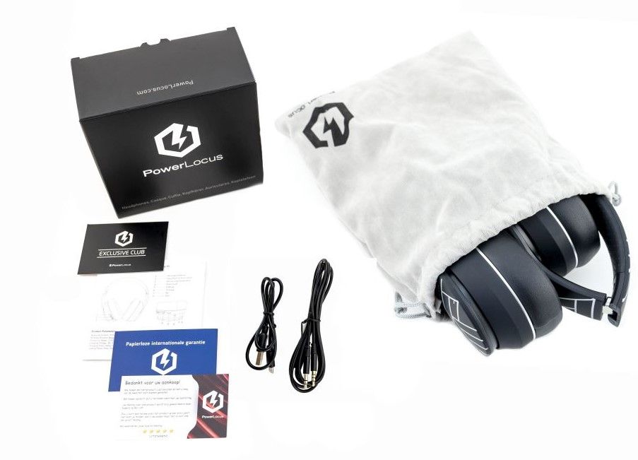 Безжични слушалки PowerLocus - P6, черни/сребристи | Ozone.bg