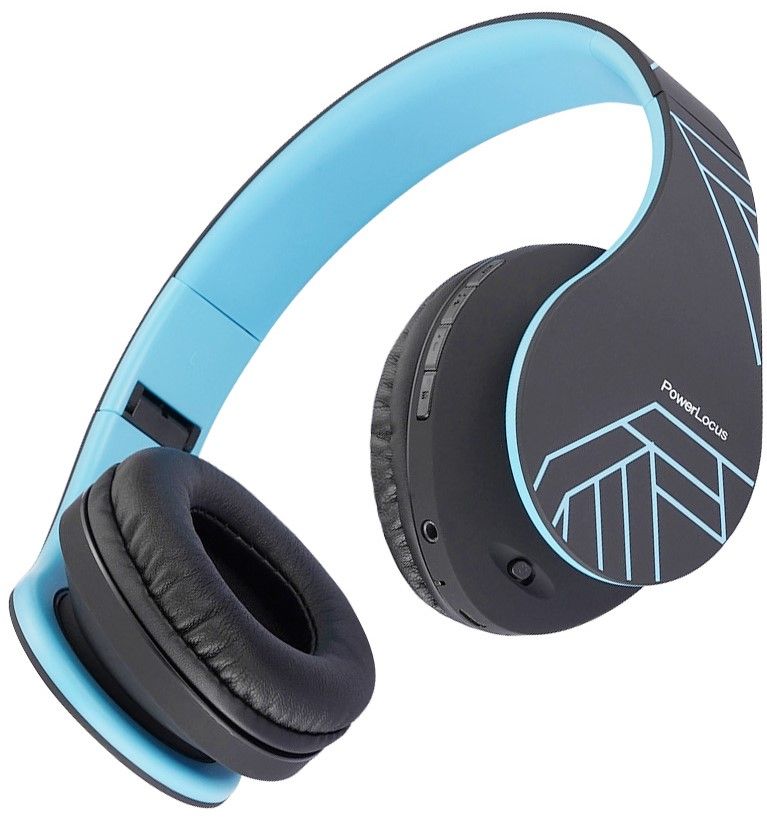 Безжични слушалки PowerLocus - P2, черни/сини | Ozone.bg