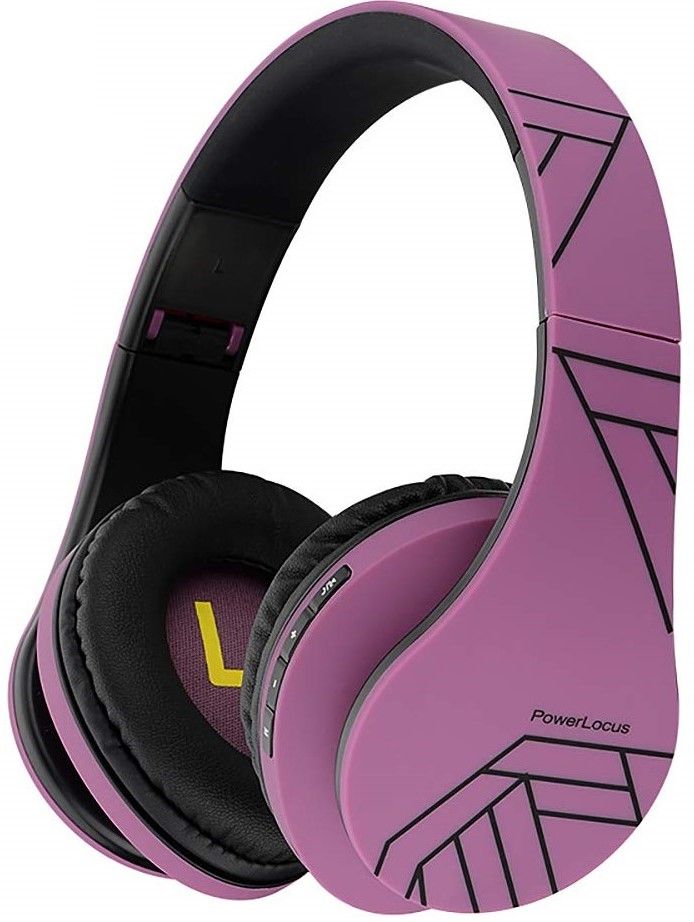Безжични слушалки PowerLocus - P2, черни/лилави | Ozone.bg