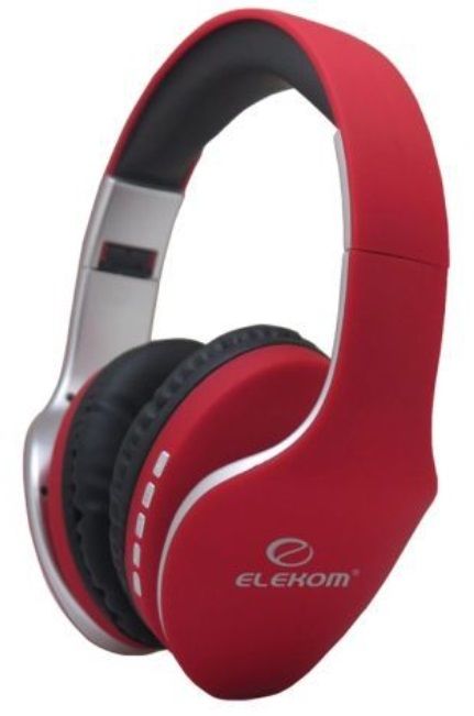 Безжични слушалки с микрофон Elekom - EK-P18, червени | Ozone.bg