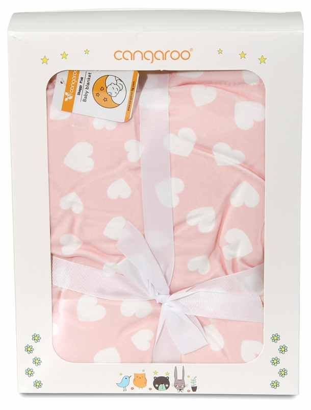 Бебешко одеяло Cangaroo - Shaggy, 75 х 105 cm, розово | Ozone.bg