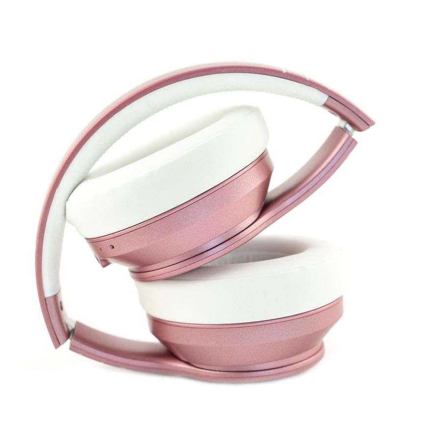 Безжични слушалки PowerLocus - P6 Mattе, розови | Ozone.bg