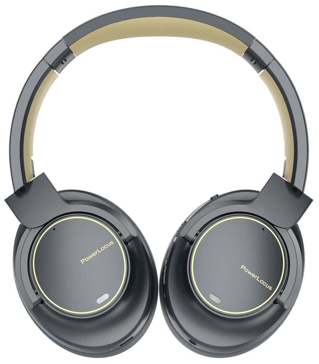 Безжични слушалки PowerLocus - MoonFly, ANC, сиви | Ozone.bg