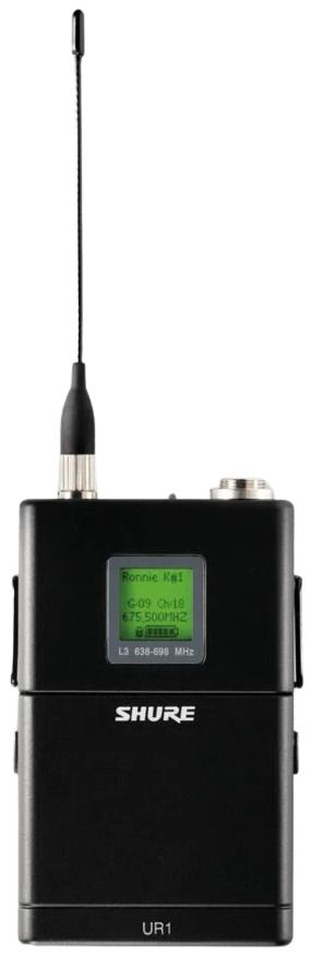 Безжичен предавател Shure - UR1-J5E, черен | Ozone.bg