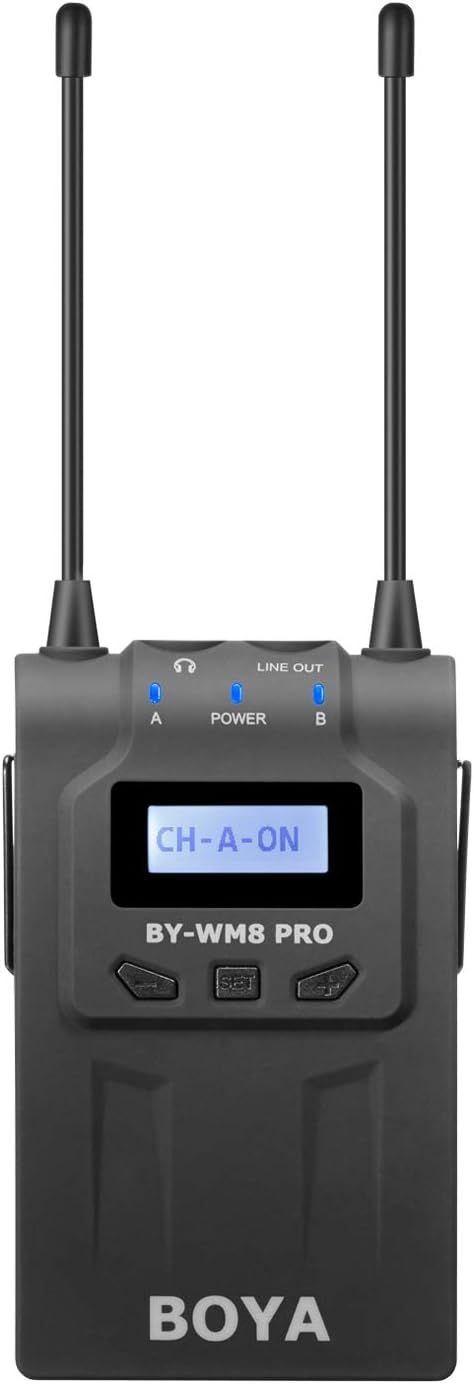 Безжичен ресийвър Boya - BY-RX8 Pro, черен | Ozone.bg