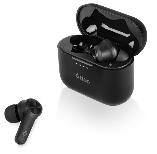 Безжични слушалки ttec - AirBeat Play, TWS, черни | Ozone.bg