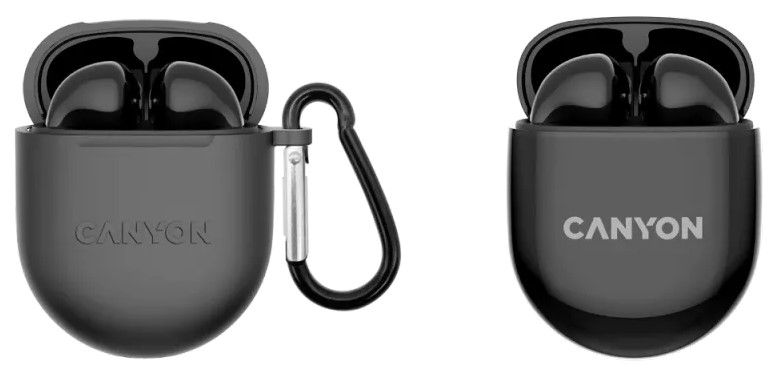 Безжични слушалки Canyon - TWS-6, черни | Ozone.bg