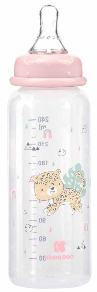 Бебешко шише KikkaBoo Savanna - РР, 240 ml, розово | Добра цена | Ozone.bg