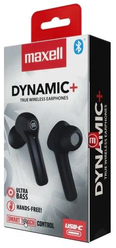 Безжични слушалки Maxell - Dynamic, TWS, черни | Ozone.bg
