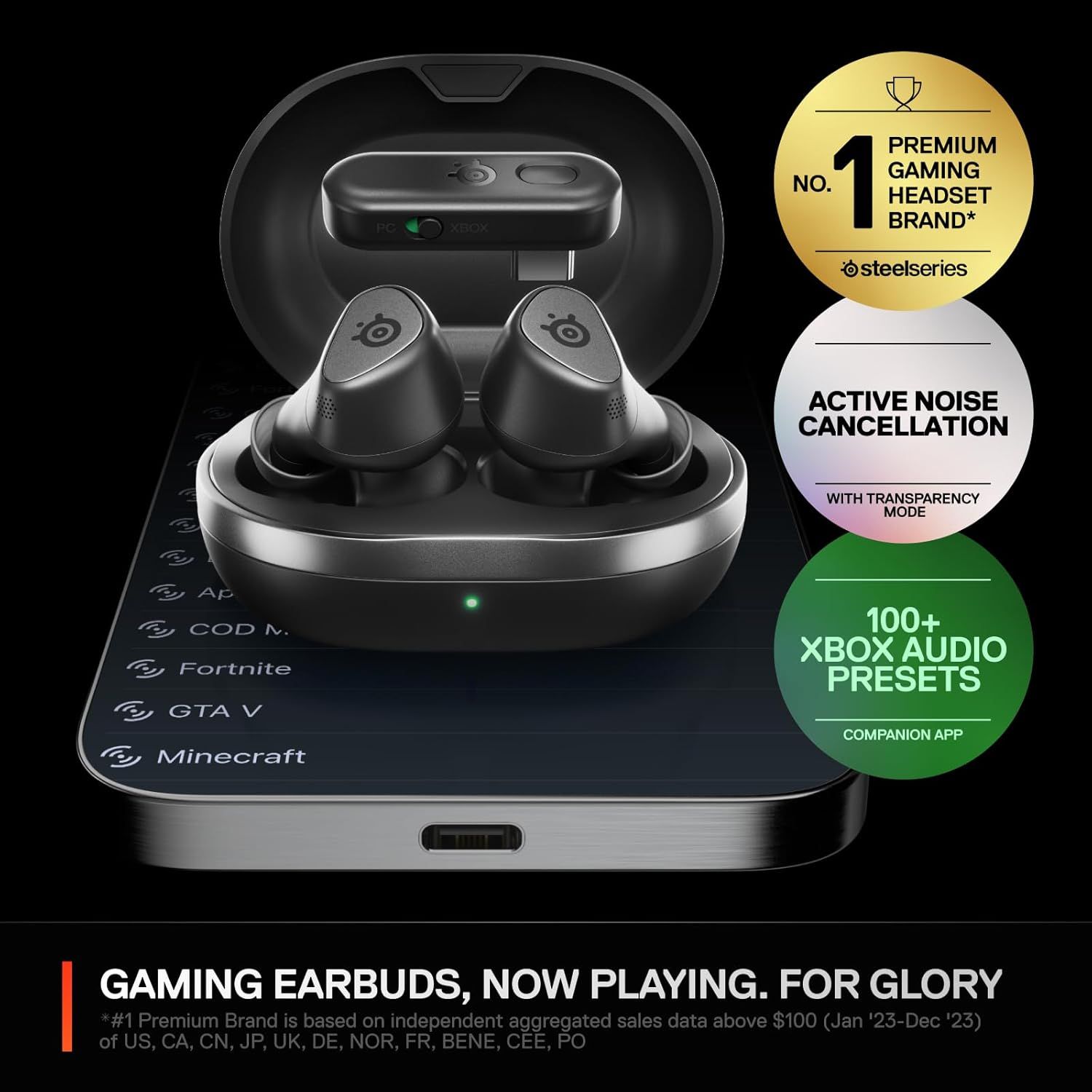 Безжични слушалки SteelSeries - Arctis GameBuds for Xbox, TWS, ANC ...