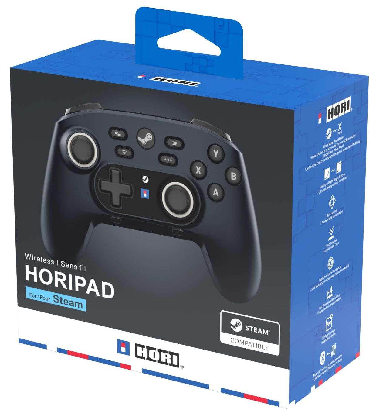 Безжичен контролер HORI - Horipad for Steam, черен (PC) | Ozone.bg