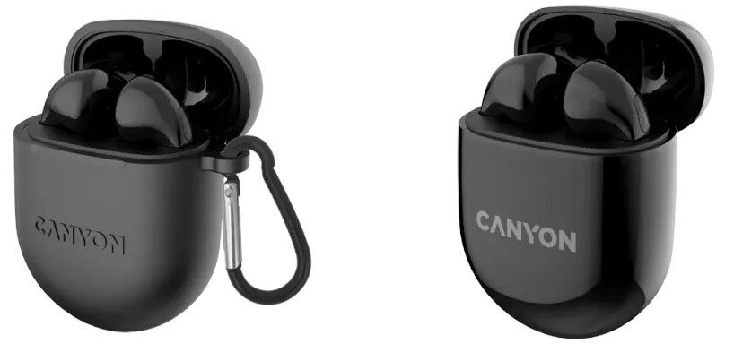 Безжични слушалки Canyon - TWS-6, черни | Ozone.bg