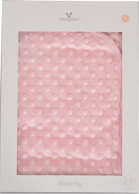 Бебешко одеяло Cangaroo - Bloomy, 80 x 90 cm, розовo | Добра цена ...
